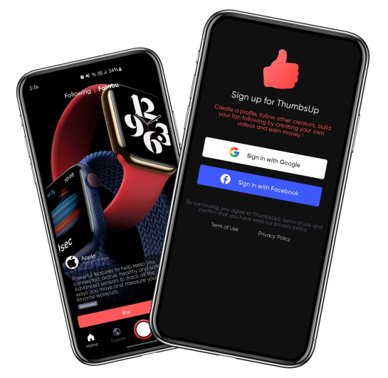 ThumbsUp : Short Video App Tiktok Clone